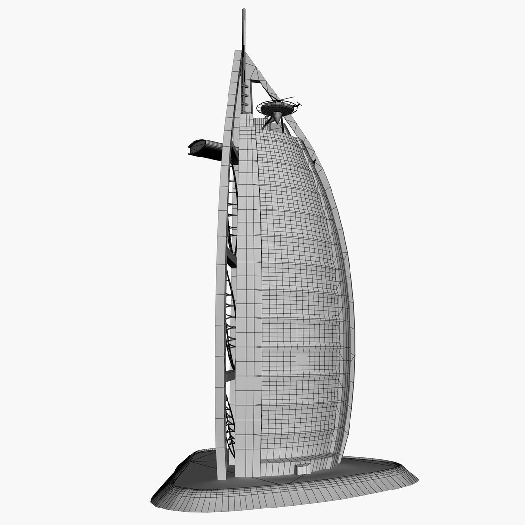 3d Burj Al Arab Hotel Model