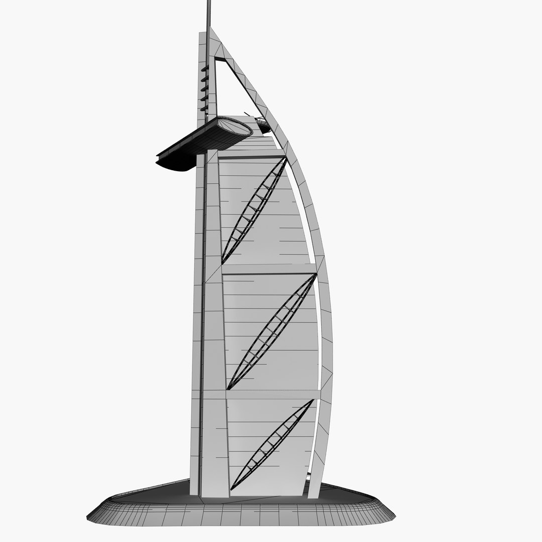 3d Burj Al Arab Hotel Model