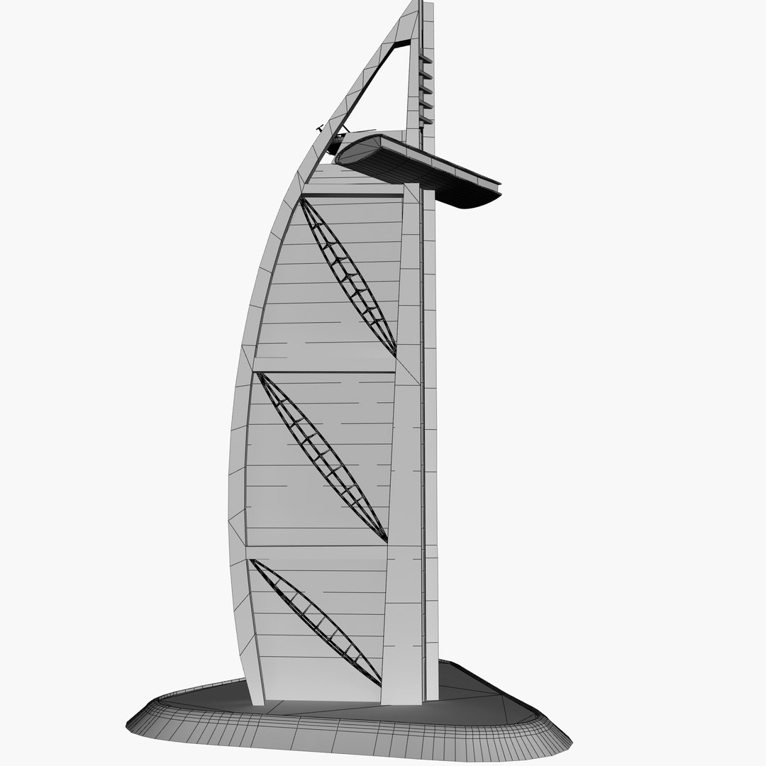 3d Burj Al Arab Hotel Model