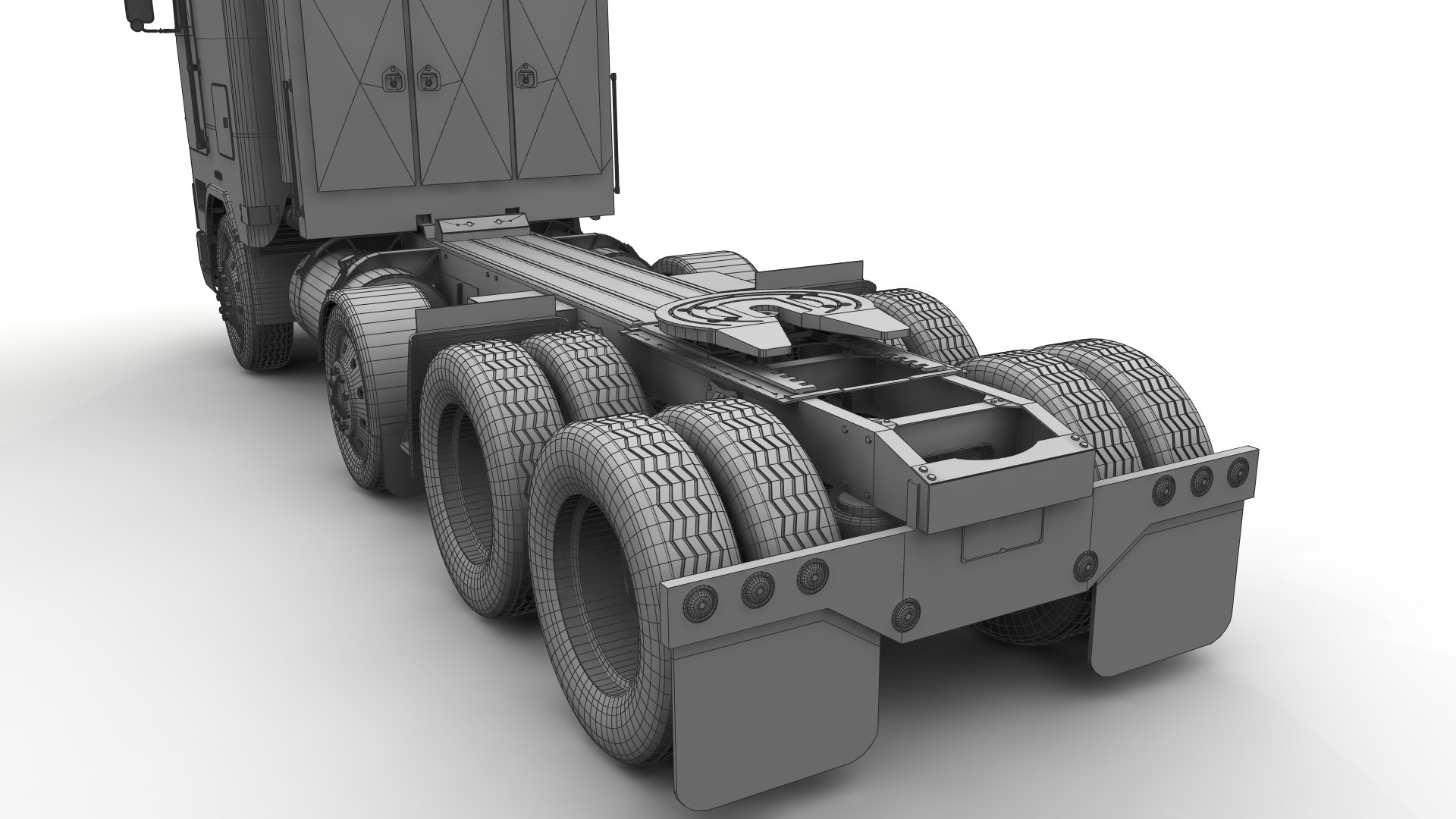 3d Cabover Truck Model