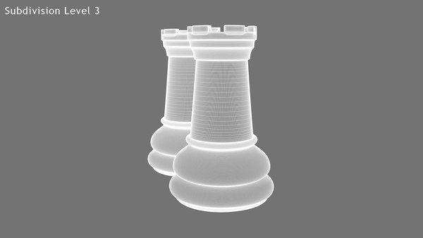 3D chess rook - TurboSquid 1671651