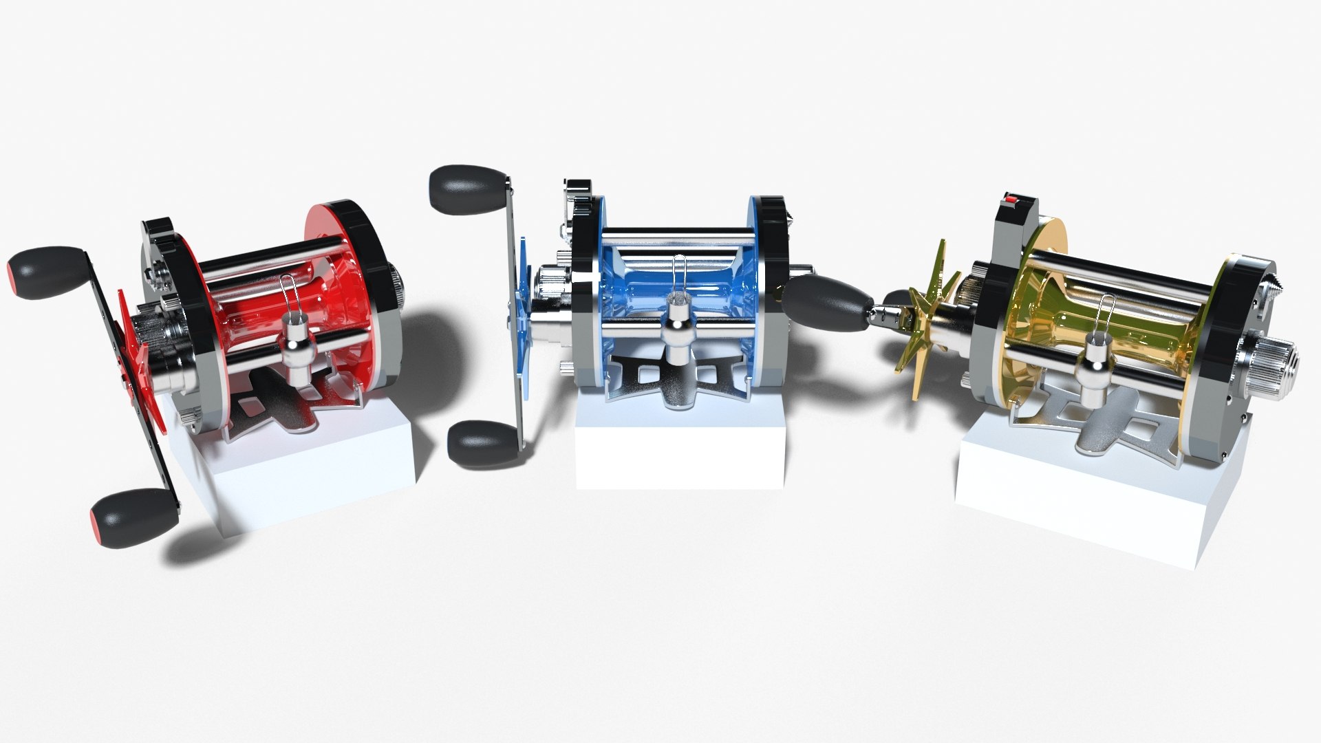 Classic Baitcasting Reels Model - TurboSquid 2131289