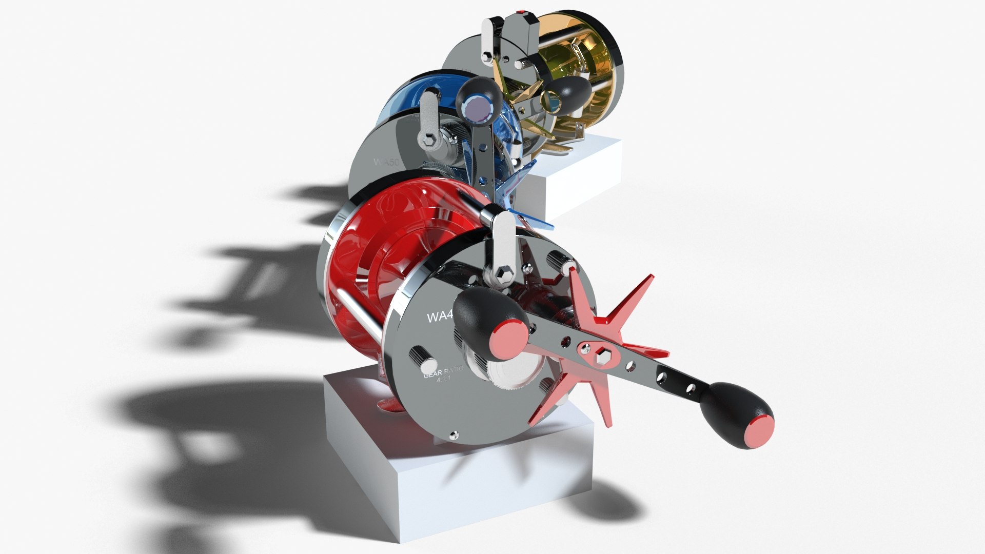 Classic Baitcasting Reels Model - TurboSquid 2131289