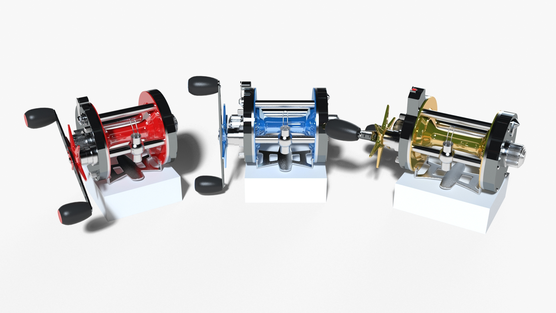 Classic Baitcasting Reels Model - TurboSquid 2131289