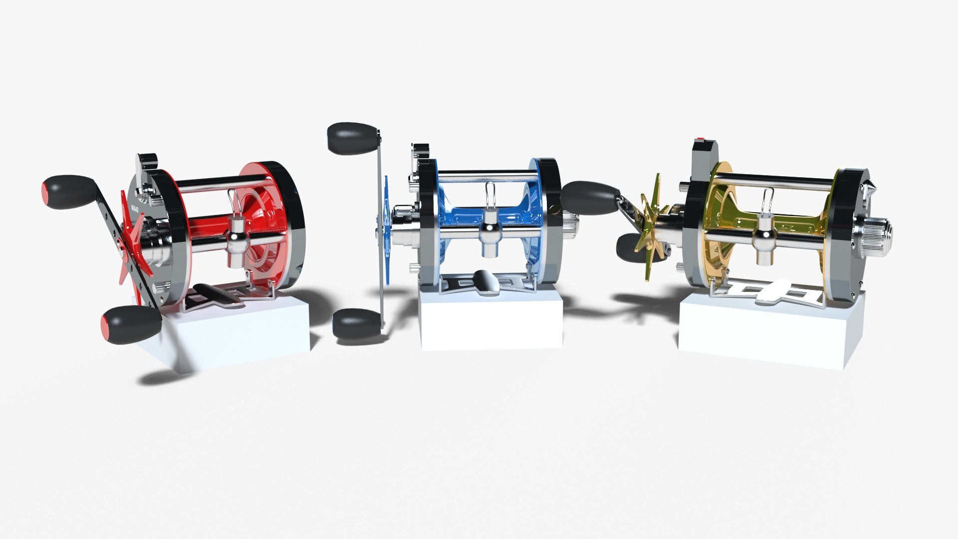 Classic Baitcasting Reels Model - TurboSquid 2131289