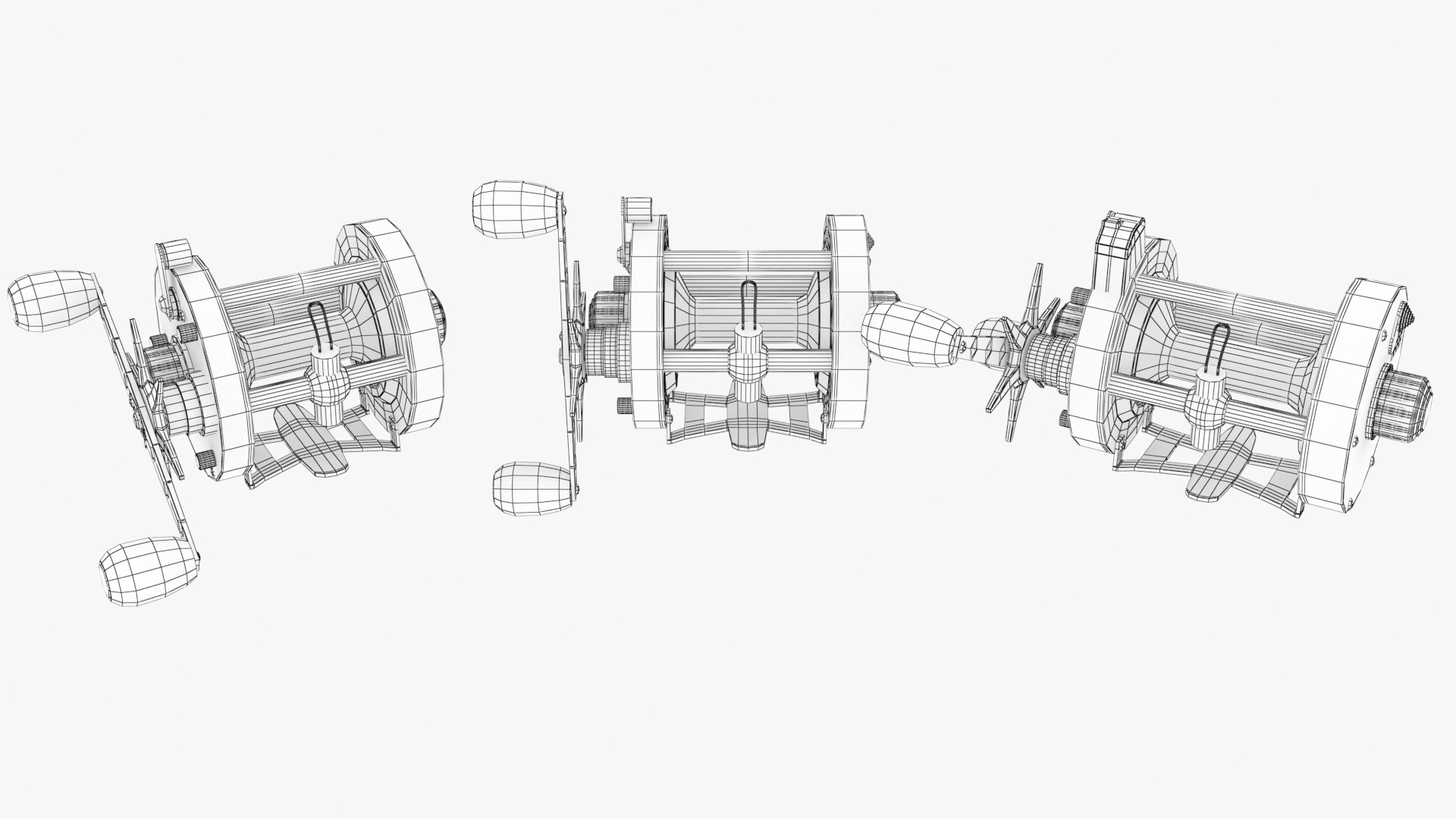Classic Baitcasting Reels Model - TurboSquid 2131289