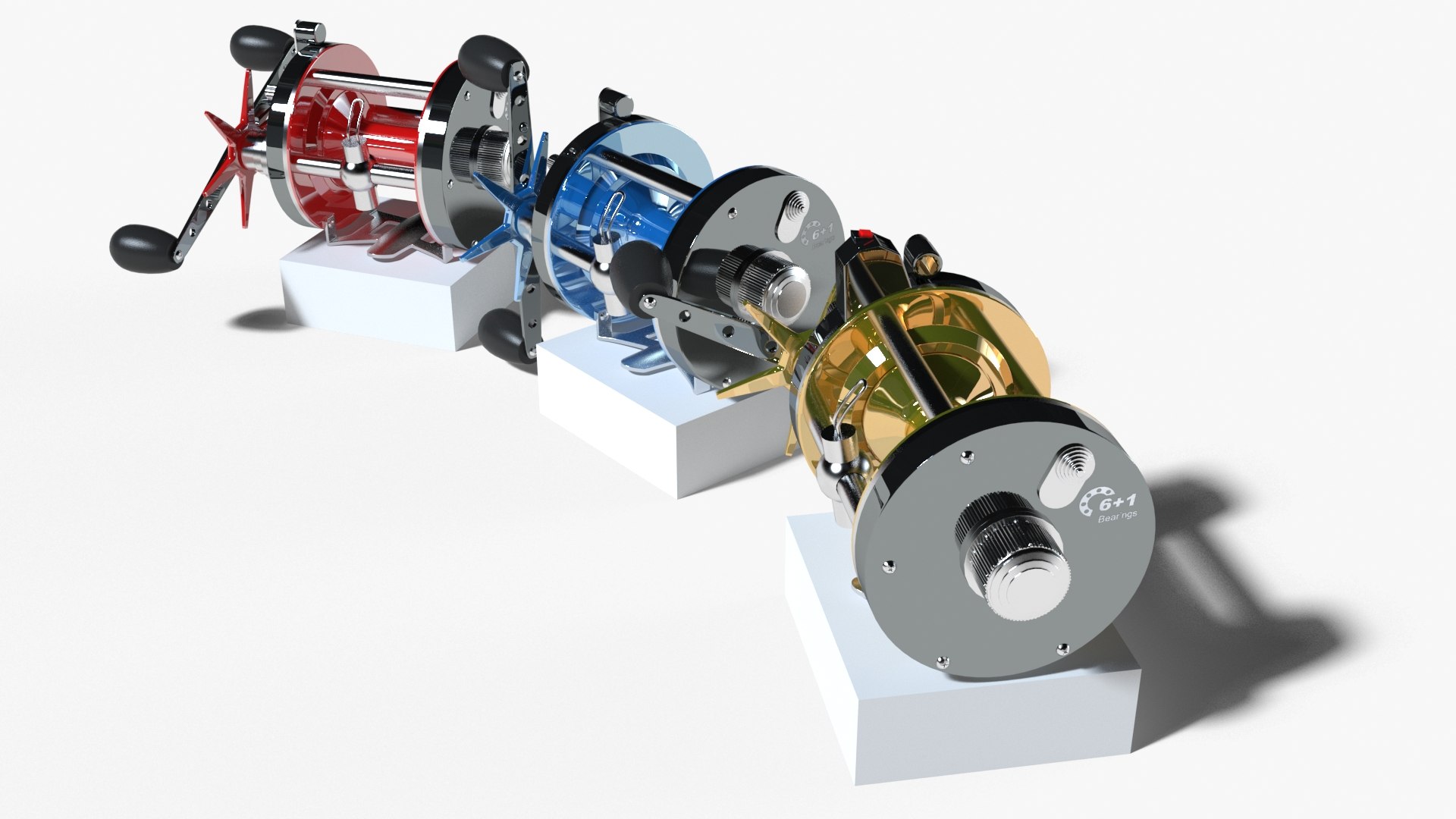 Classic Baitcasting Reels Model - TurboSquid 2131289