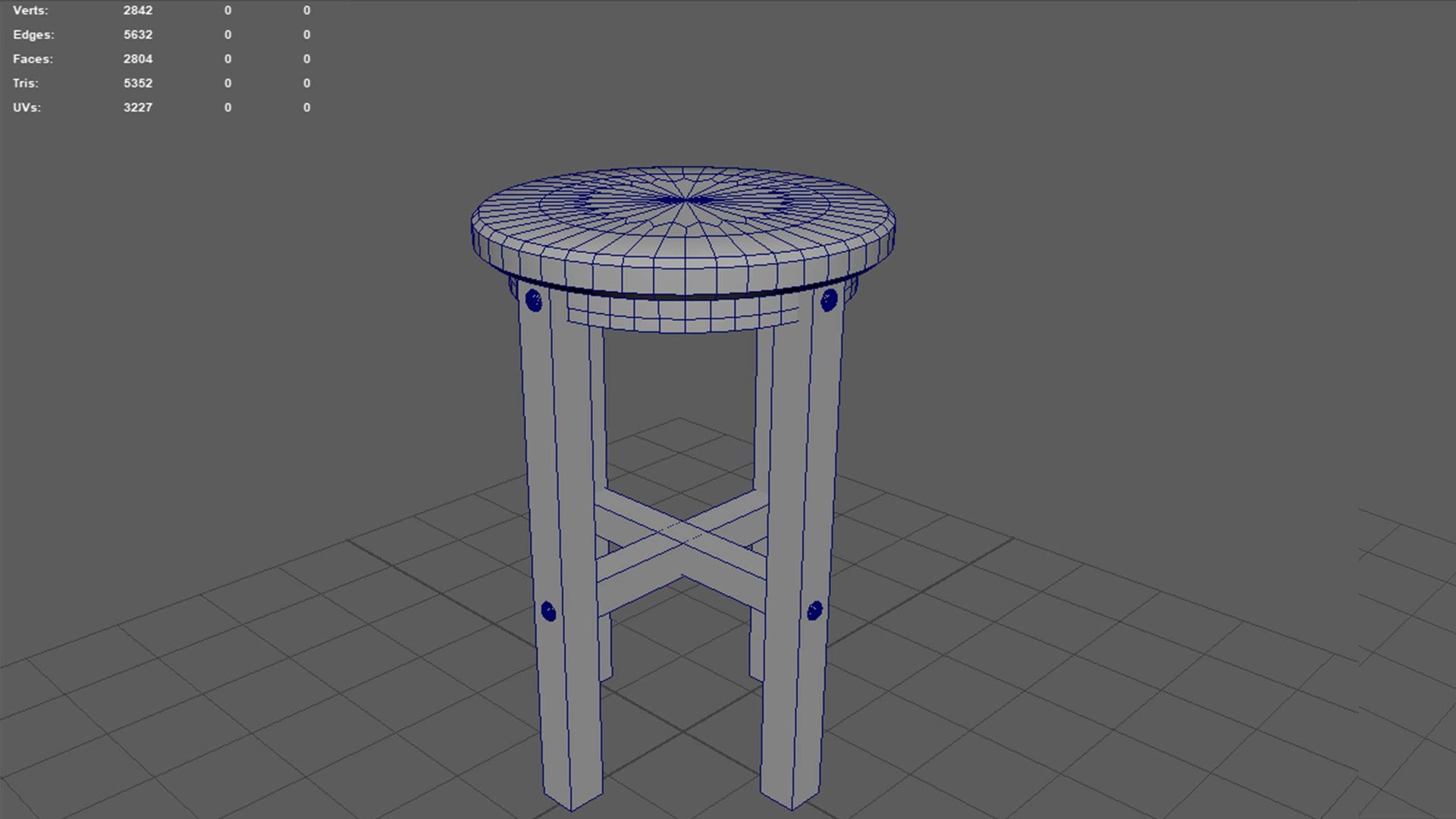 Free 3D Wooden Stool - Furniture 3D Model Model - TurboSquid 2139707
