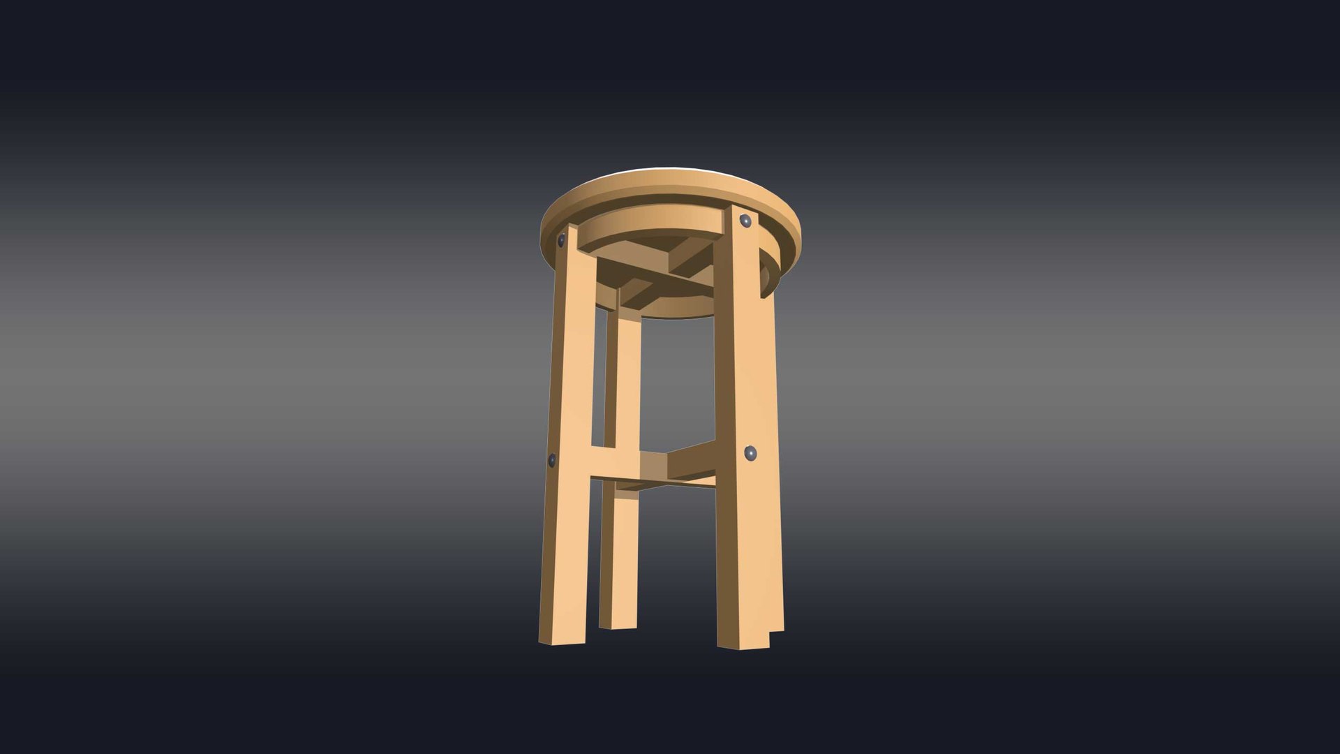 Free 3D Wooden Stool - Furniture 3D Model Model - TurboSquid 2139707