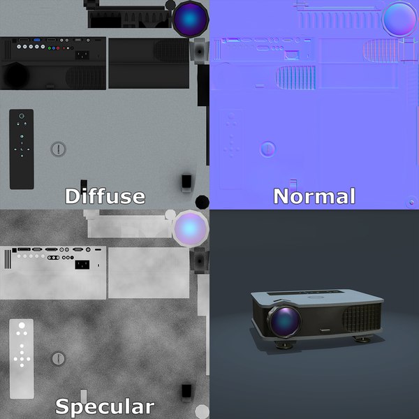 3d real-time projector model