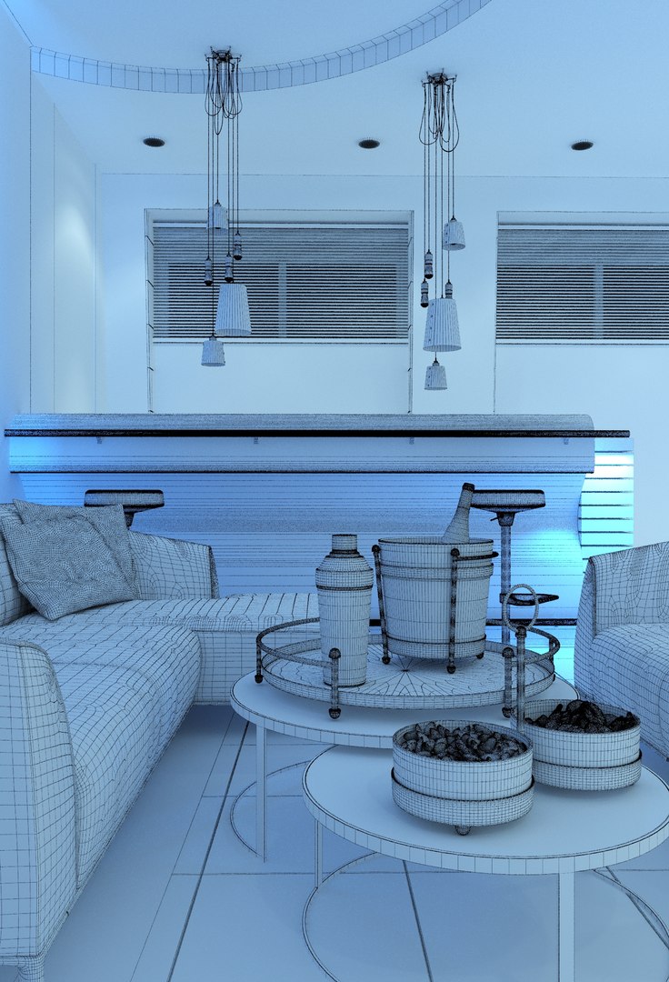 3D Pool Room Spa Model - TurboSquid 1433105