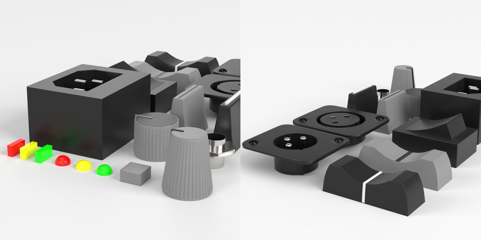 3D Audio Mixer Parts - TurboSquid 1814010