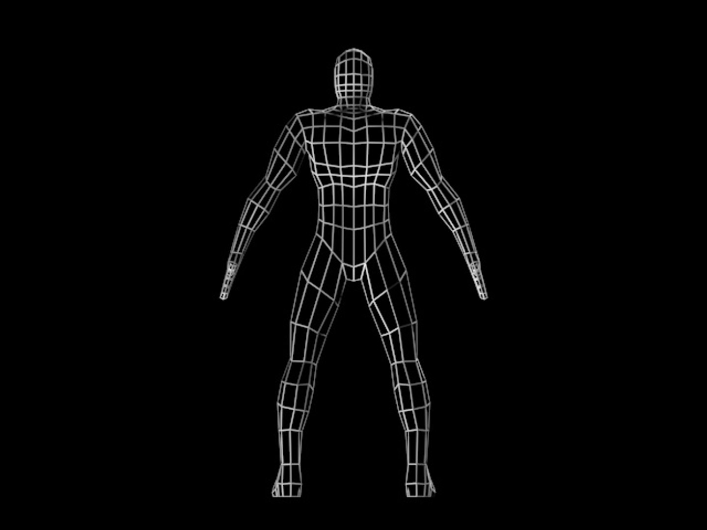3d Model Of Male Mesh