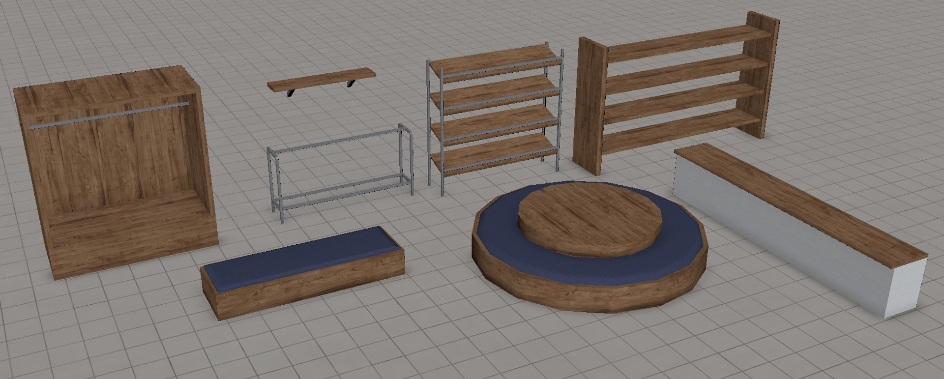 3d Model Of Props Shop