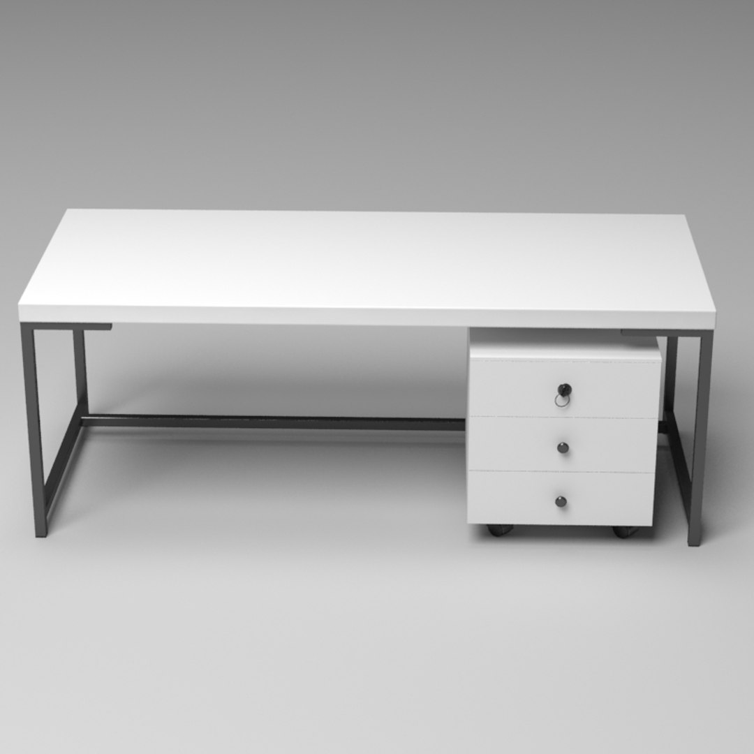 3d modern desk model