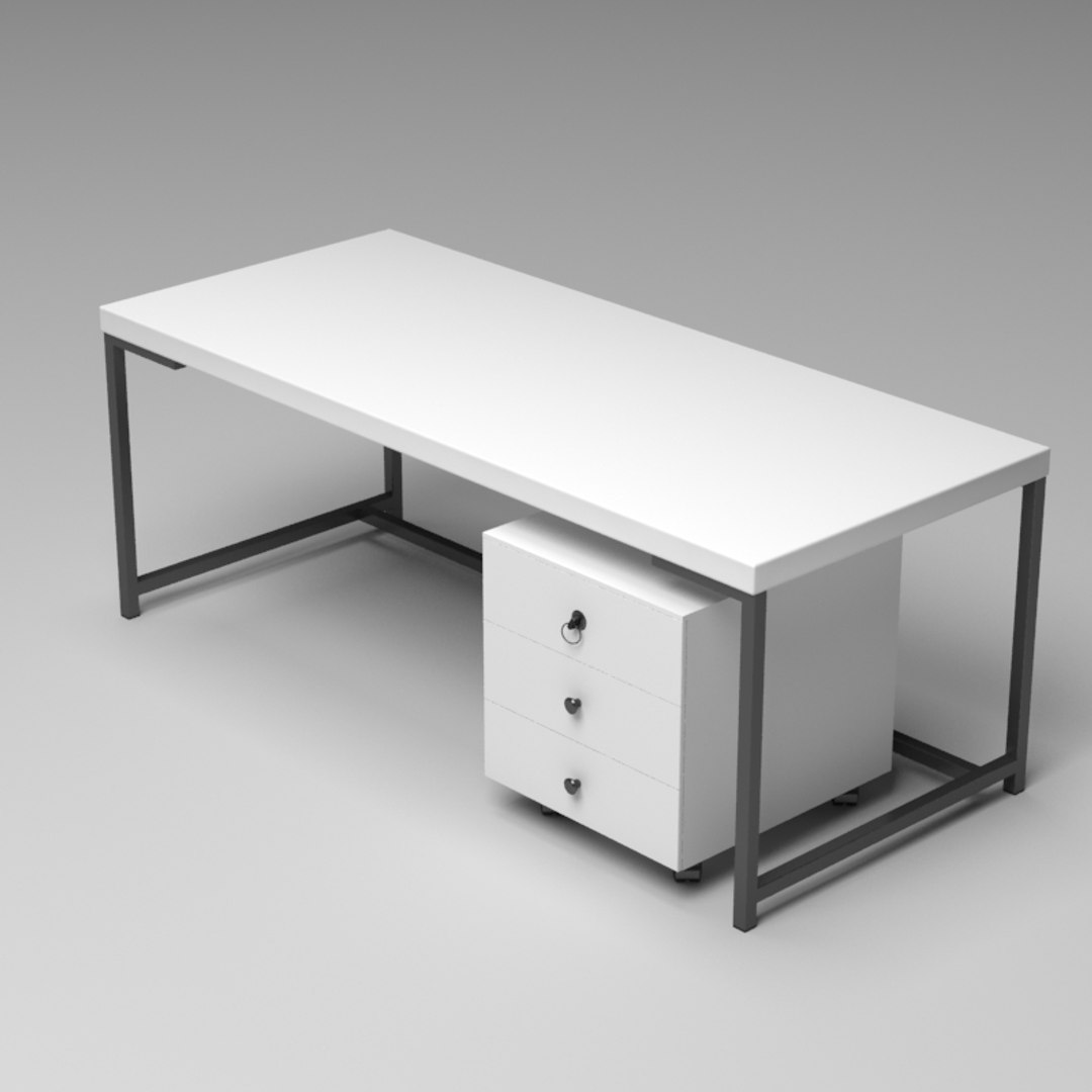 3d modern desk model
