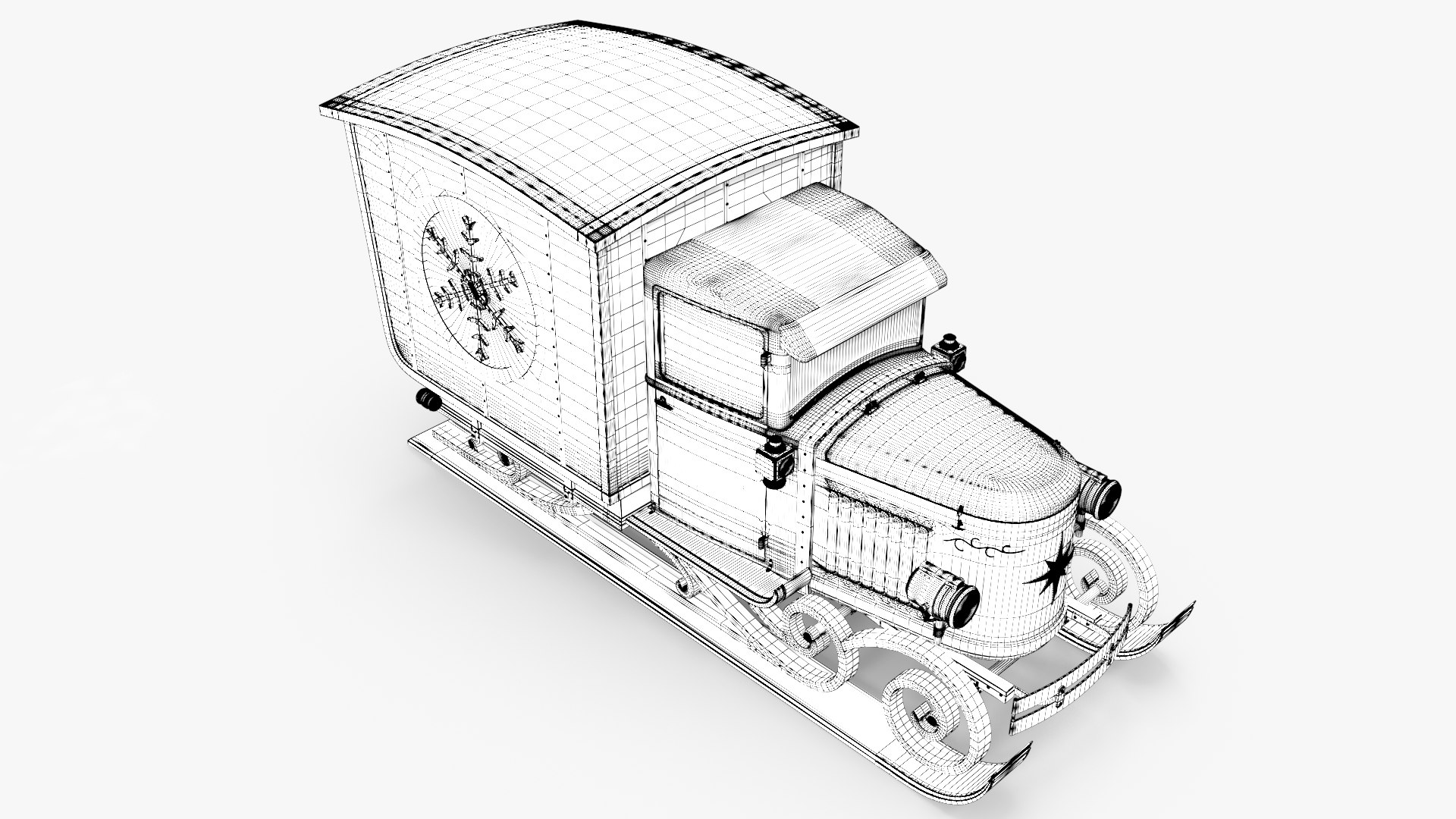 Santas Flying Van Model - TurboSquid 2010310