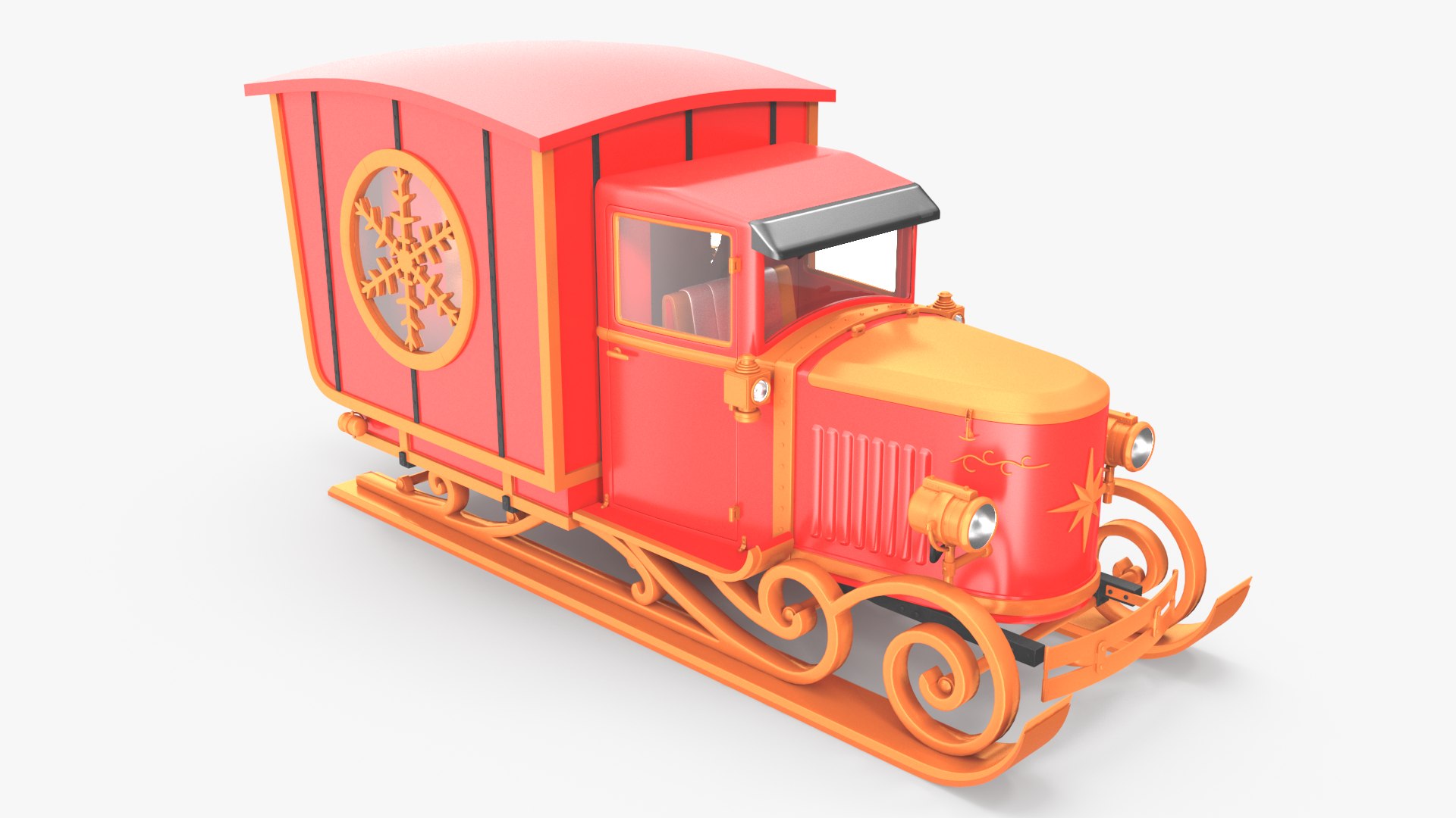 Santas Flying Van Model - TurboSquid 2010310