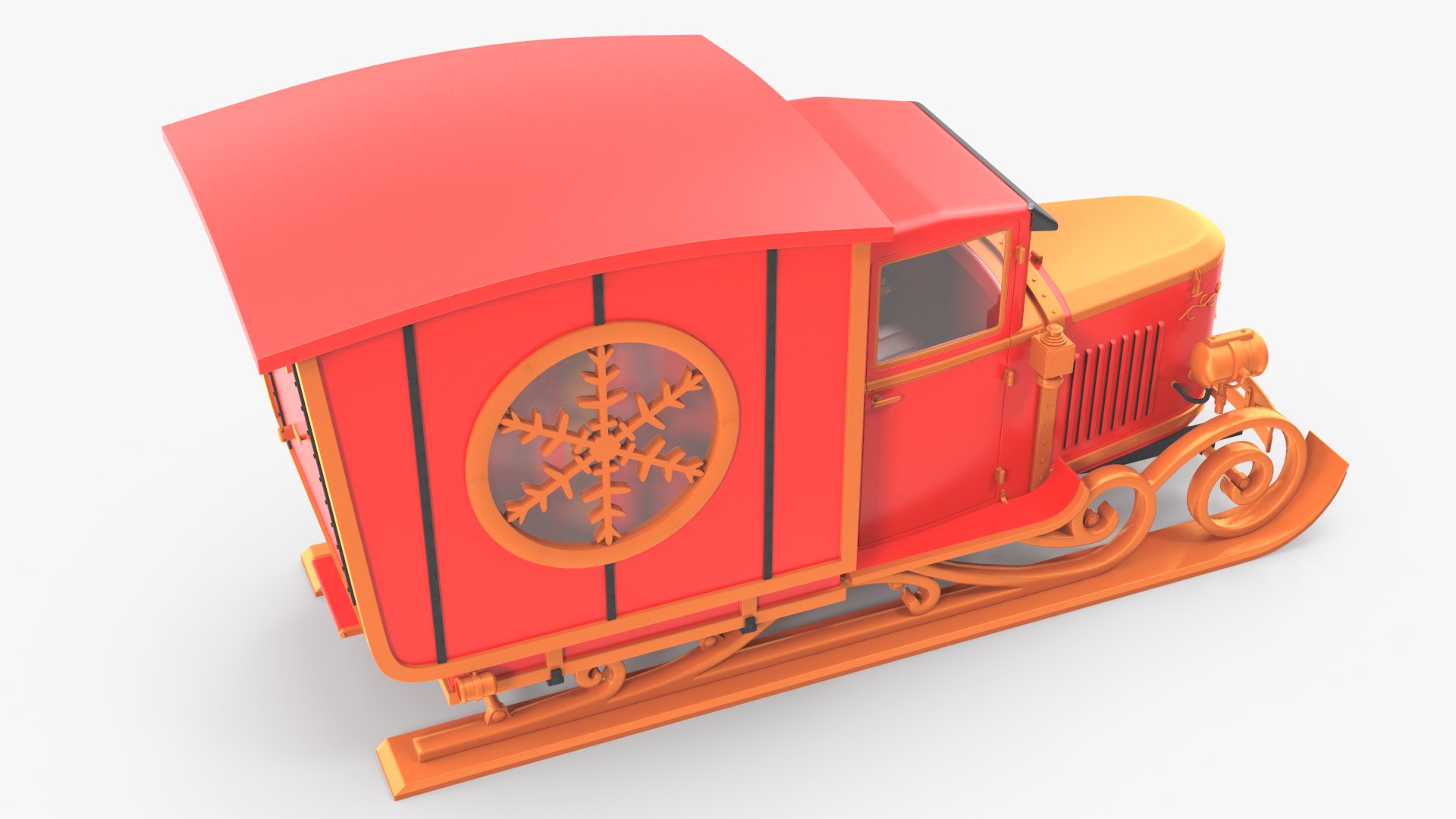 Santas Flying Van Model - TurboSquid 2010310