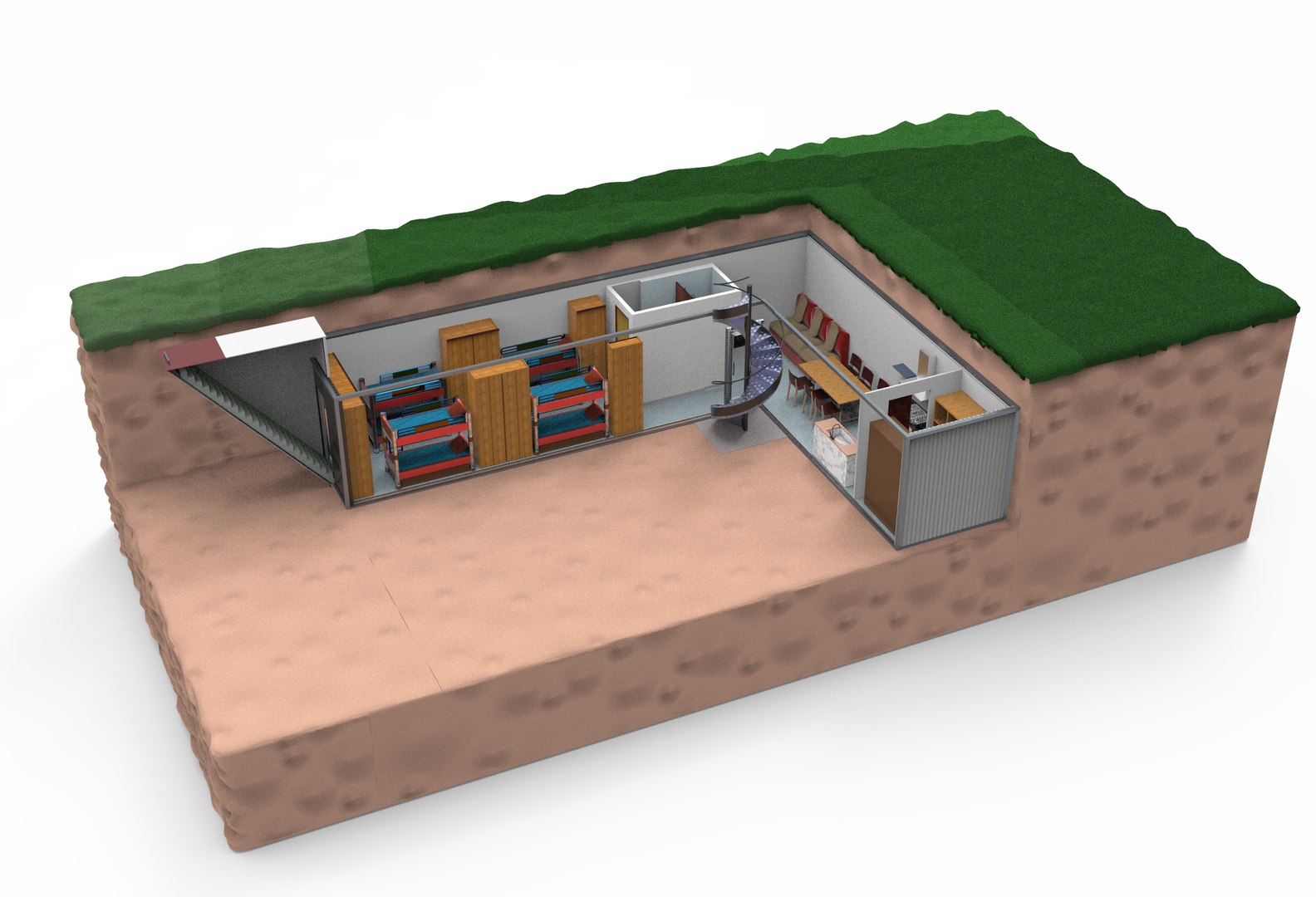 3D Underground Container House Model - TurboSquid 1995592