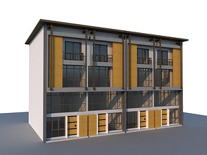 Row House 3D Models for Download | TurboSquid