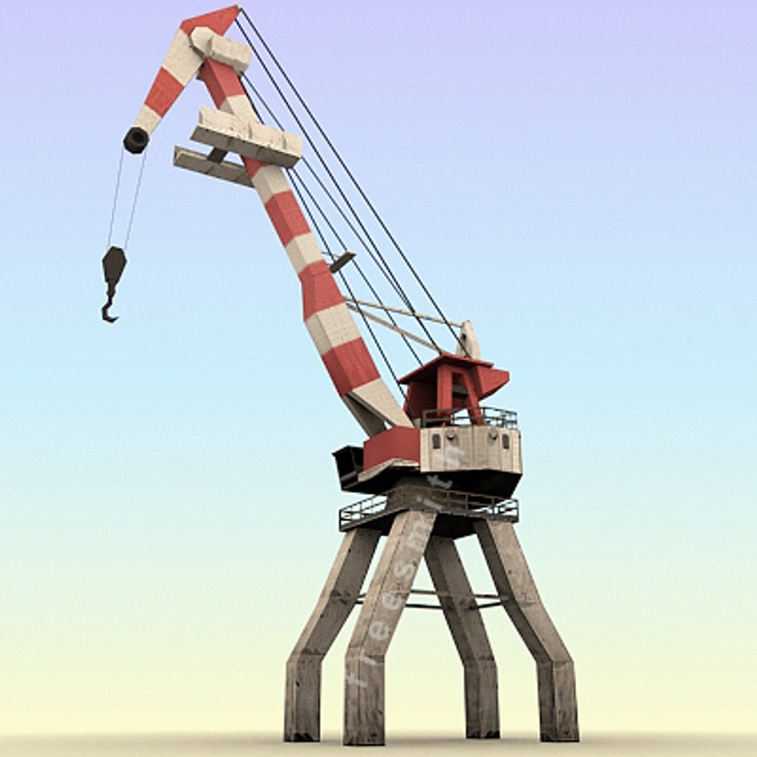 3D Crane Model - TurboSquid 521183