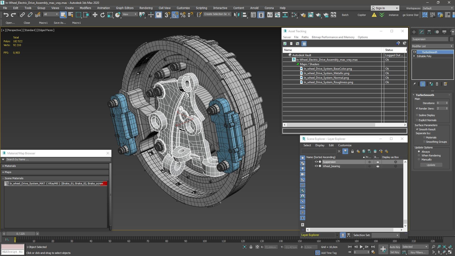 In-Wheel Electric Drive Assembly 3D Model - TurboSquid 2396111