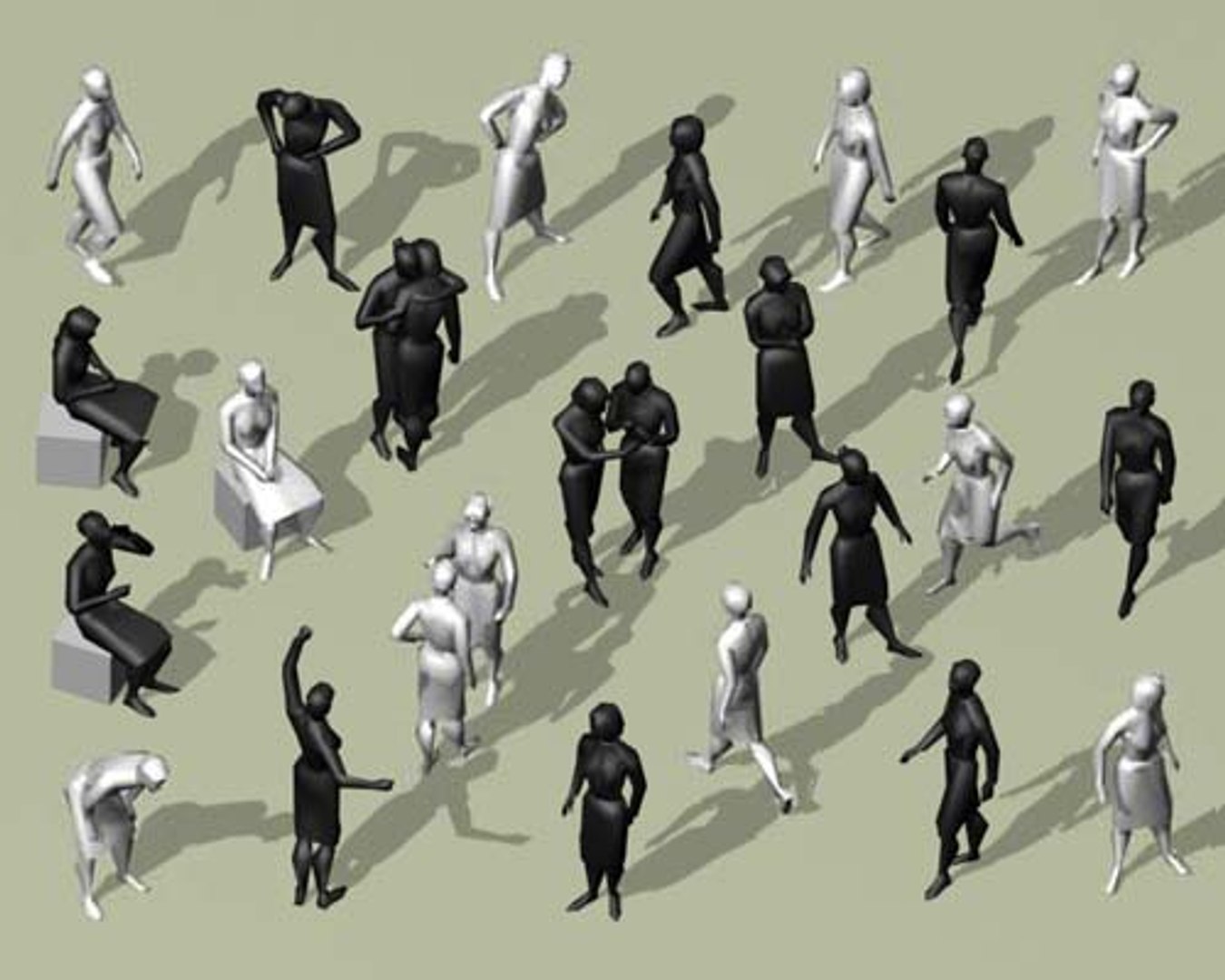 woman people 3d model