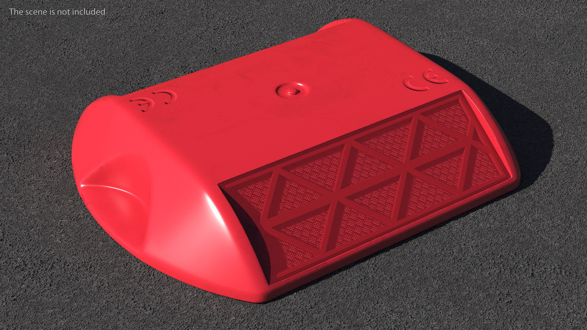 3D Raised Road Marker Red Model - TurboSquid 2076168