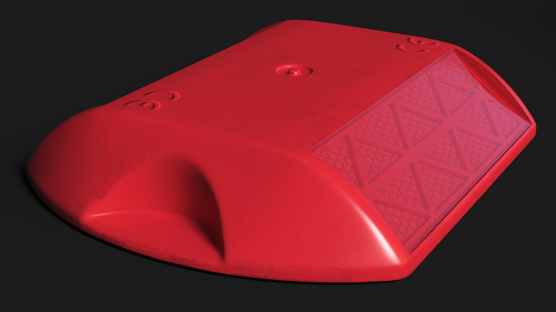 3D Raised Road Marker Red Model - TurboSquid 2076168