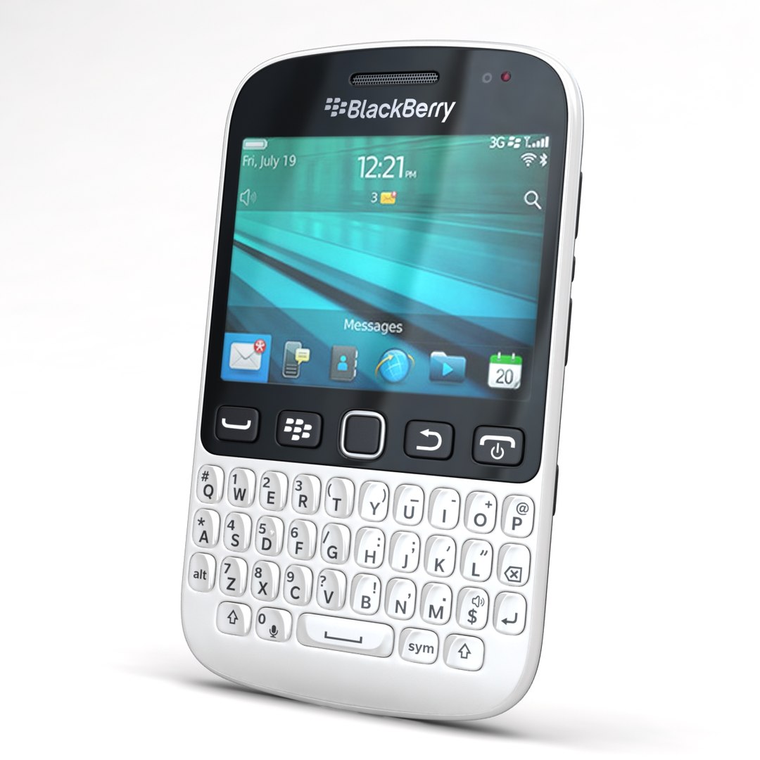 3d Blackberry 9720 Samoa White