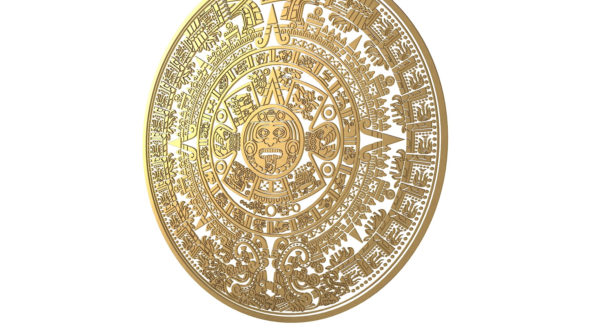 3D Aztec Calendar Model - TurboSquid 1343841
