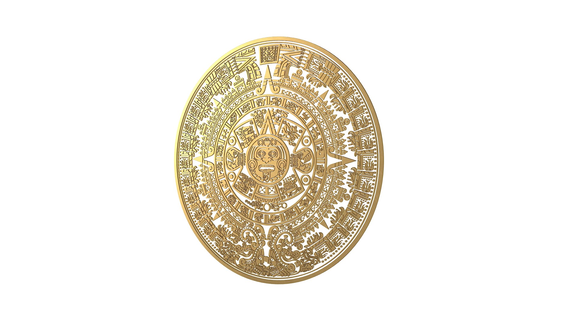 3D Aztec Calendar Model - TurboSquid 1343841