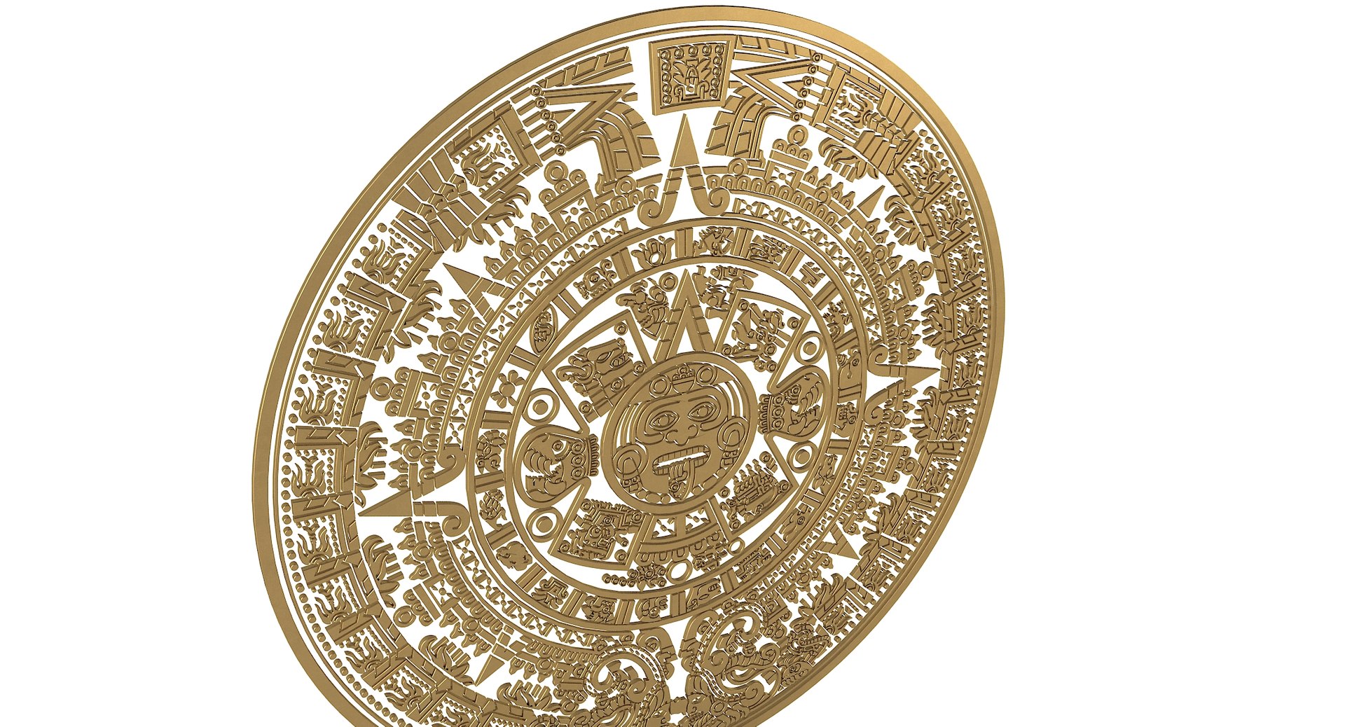 3D Aztec Calendar Model - TurboSquid 1343841