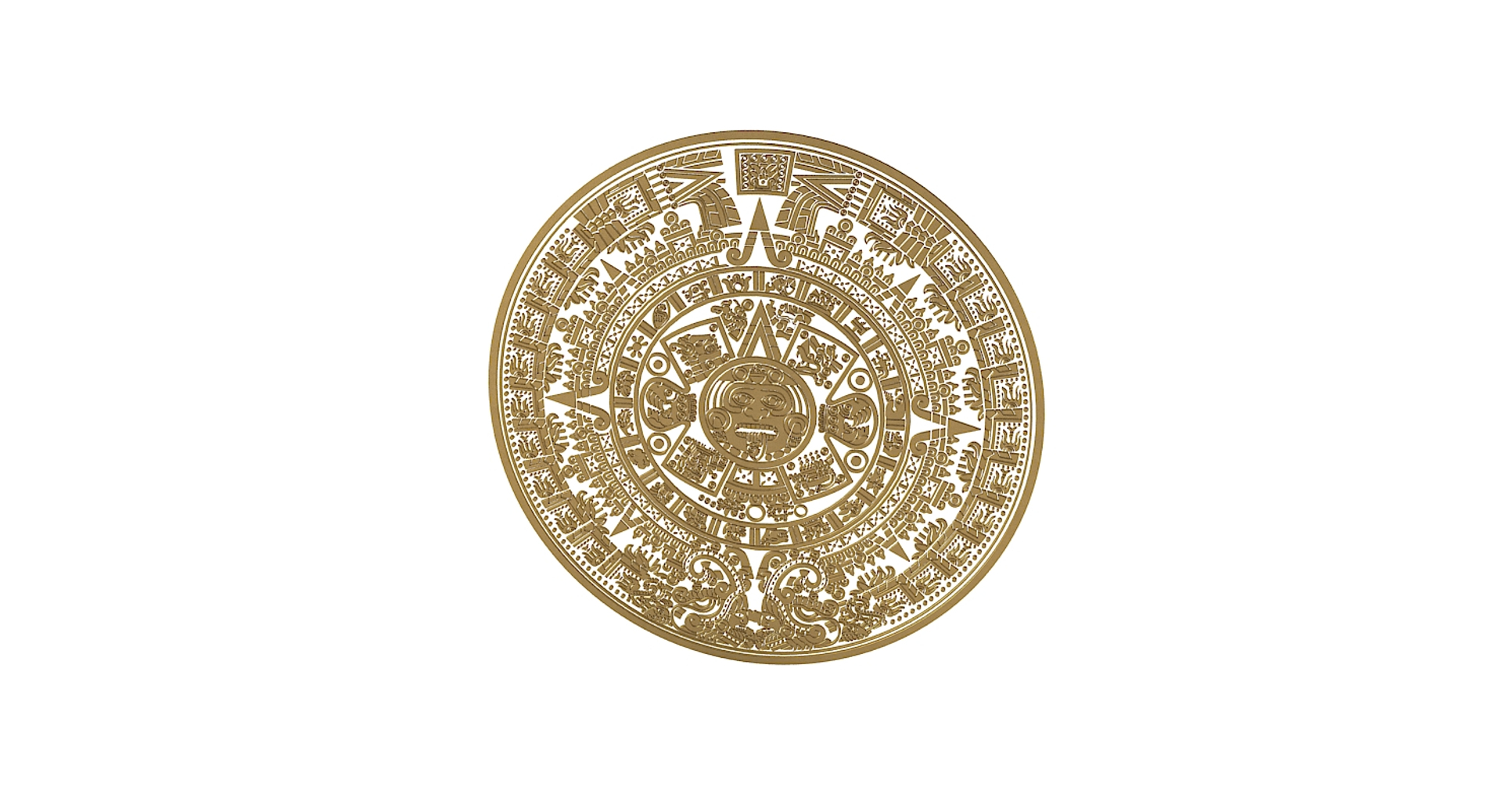 3D Aztec Calendar Model - TurboSquid 1343841