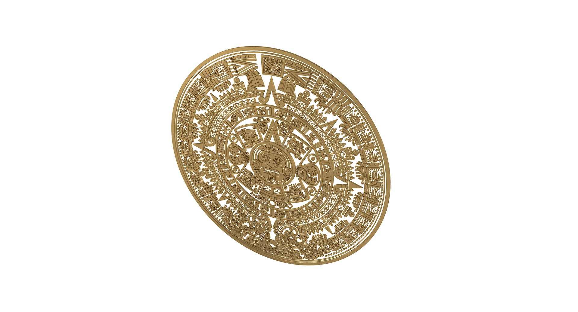 3D Aztec Calendar Model - TurboSquid 1343841