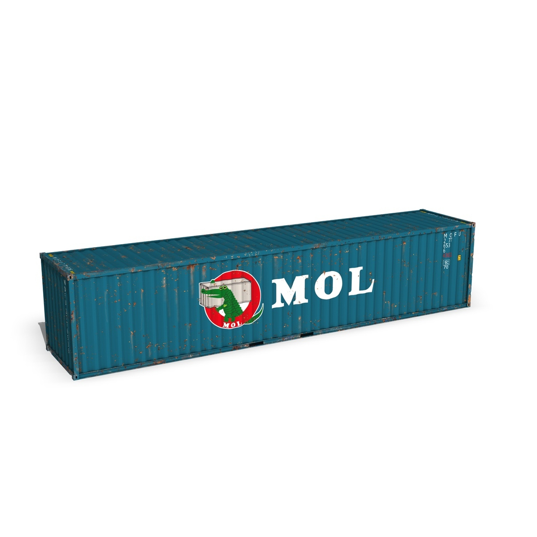 3d Model Of 40ft Shipping Container Mol