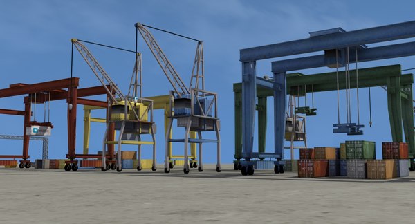 maya container ports industrial vehicles