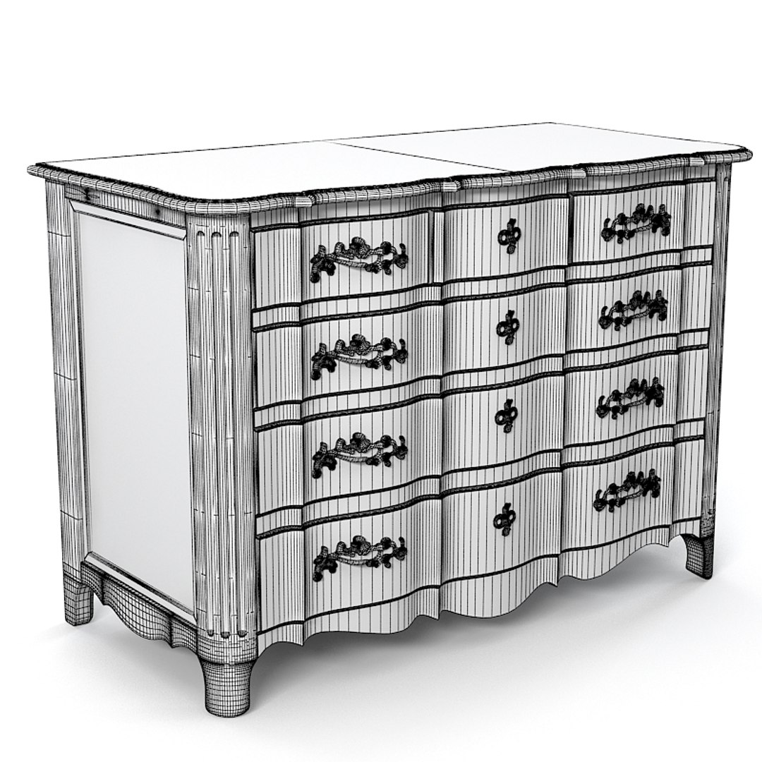 3d Classic Traditional Chest Model