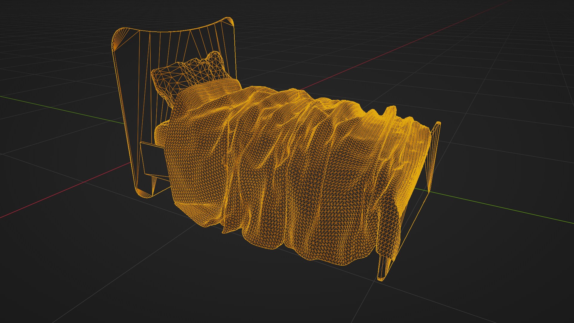 Free 3D Simple Bed - TurboSquid 1897378