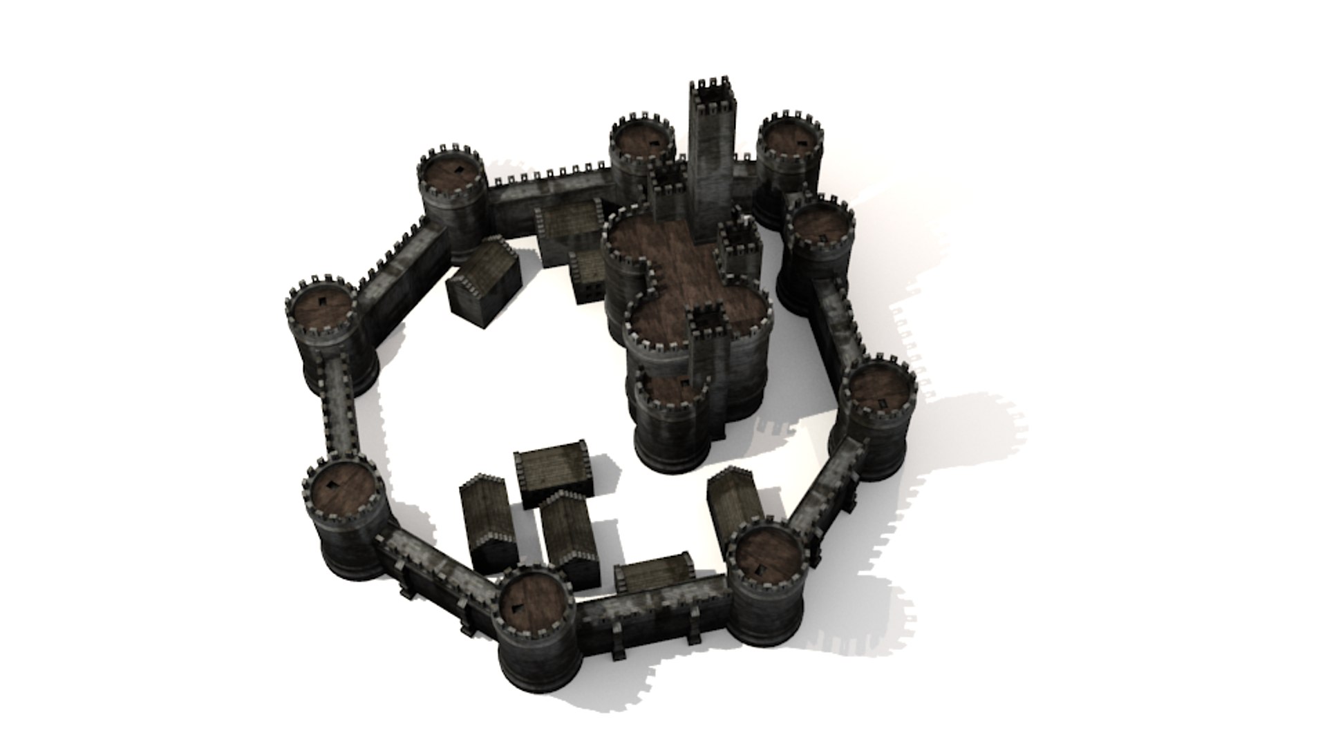 3d Modular Medieval Castle