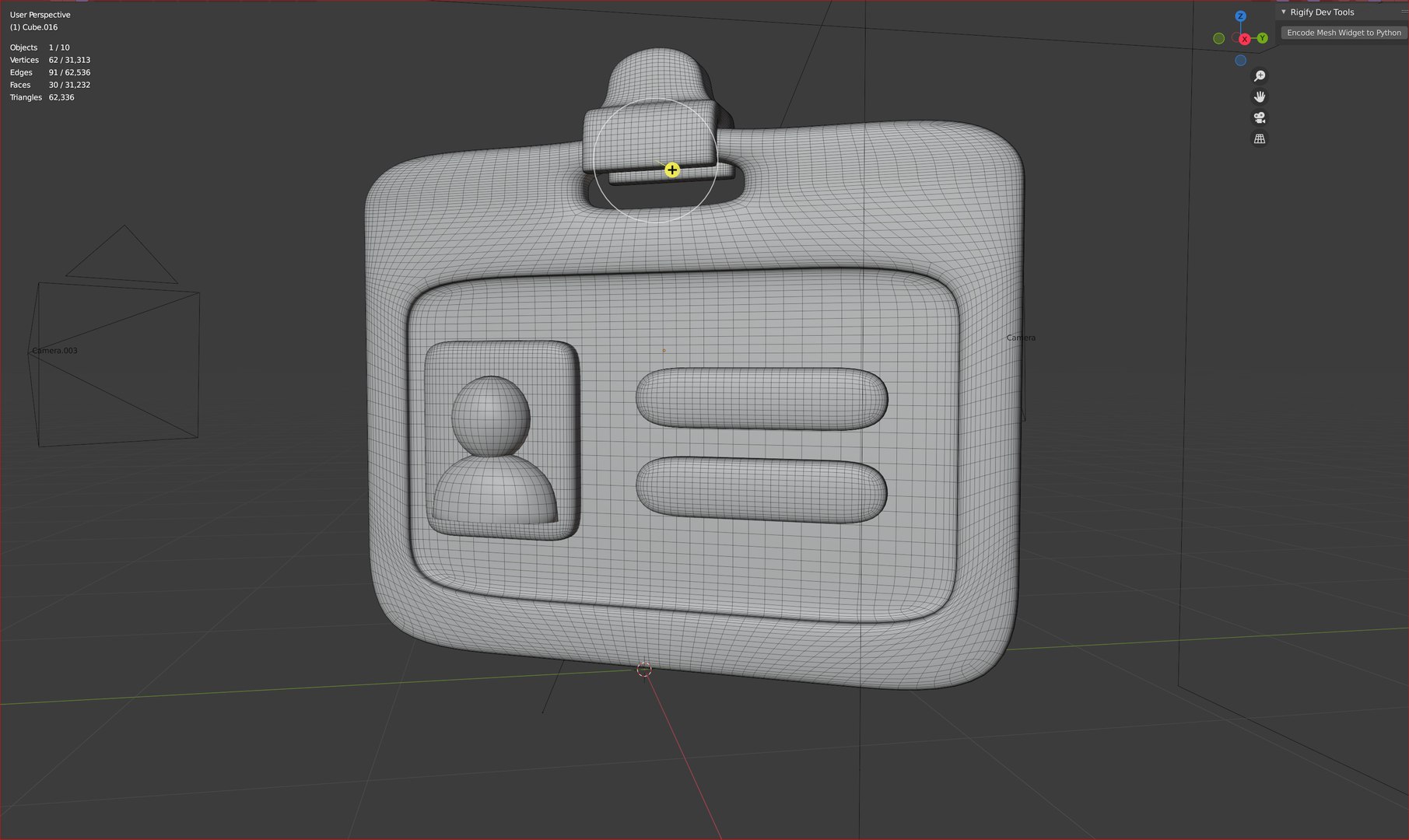 3d ID Card Icon 3D Model - TurboSquid 1935211