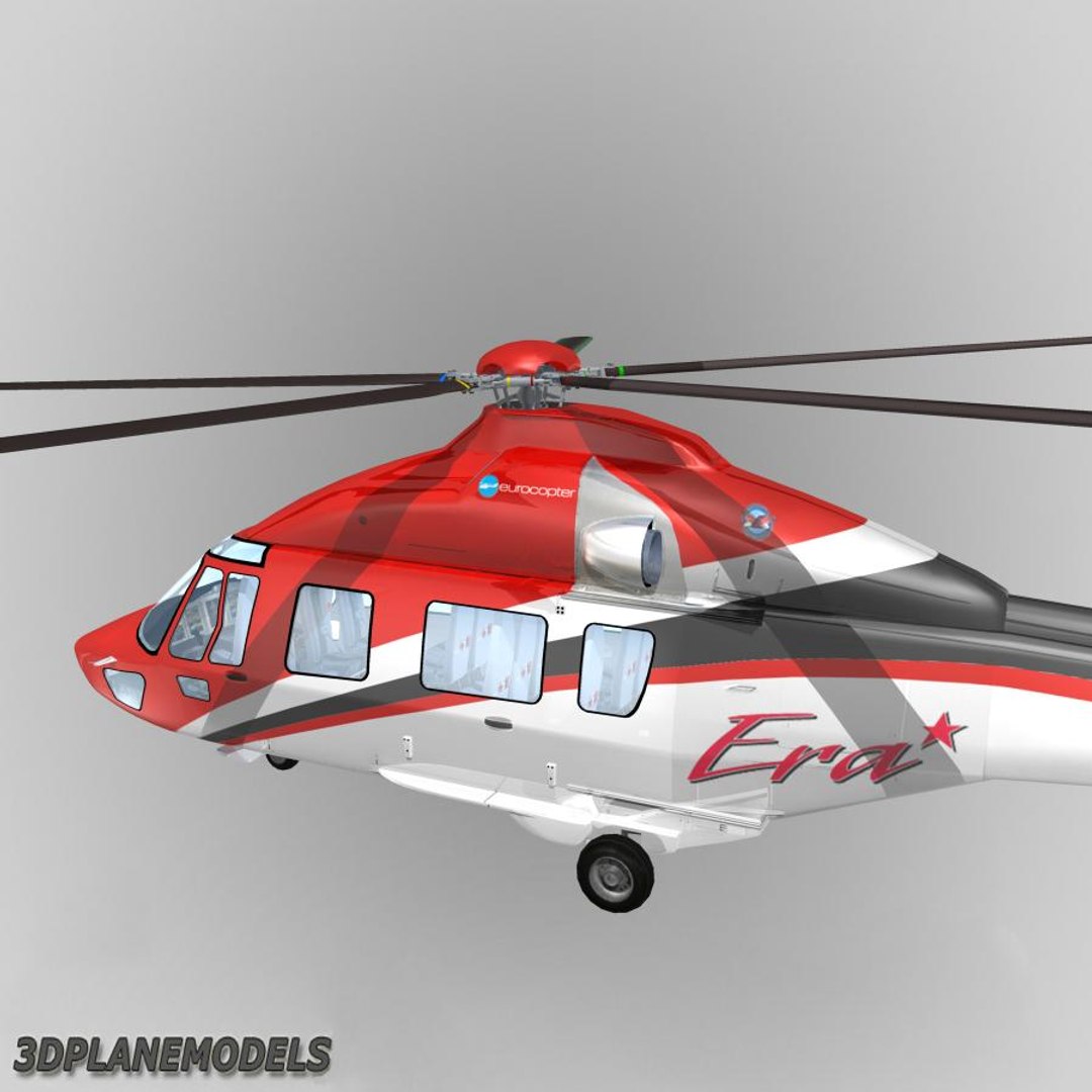 Eurocopter Helicopter Ec-175 3d Model