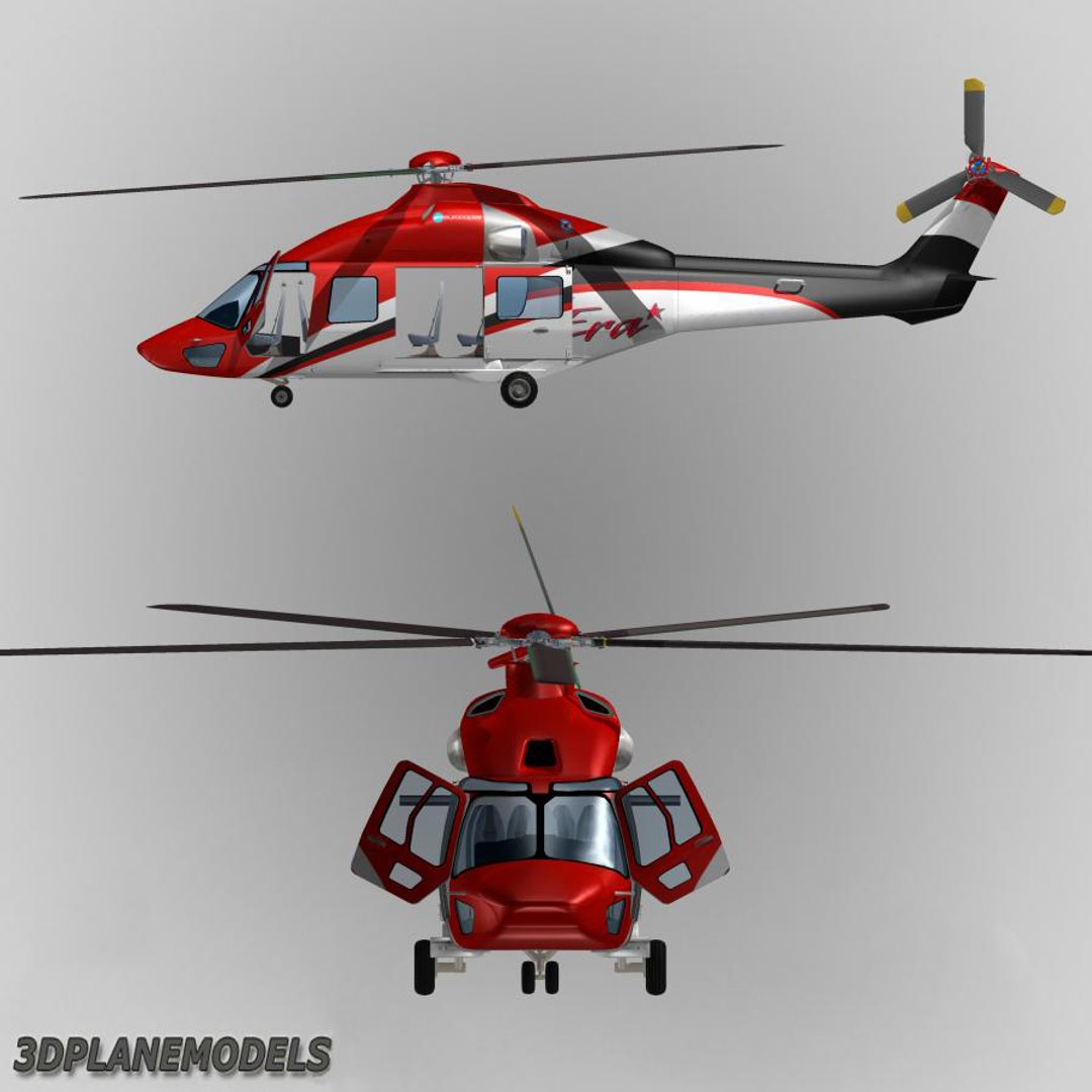 Eurocopter Helicopter Ec-175 3d Model