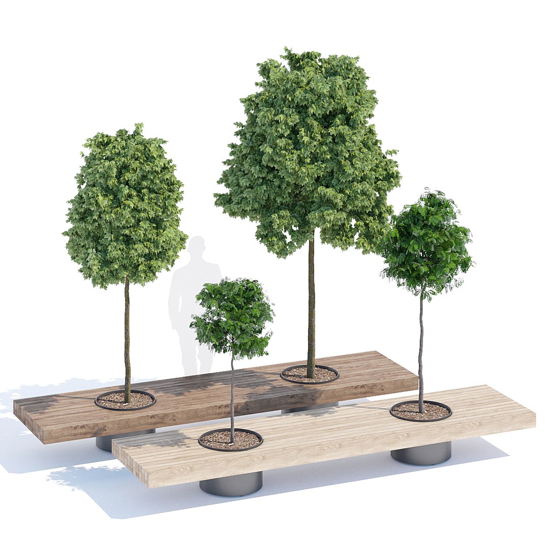 3D tree bench furniture - TurboSquid 1392214