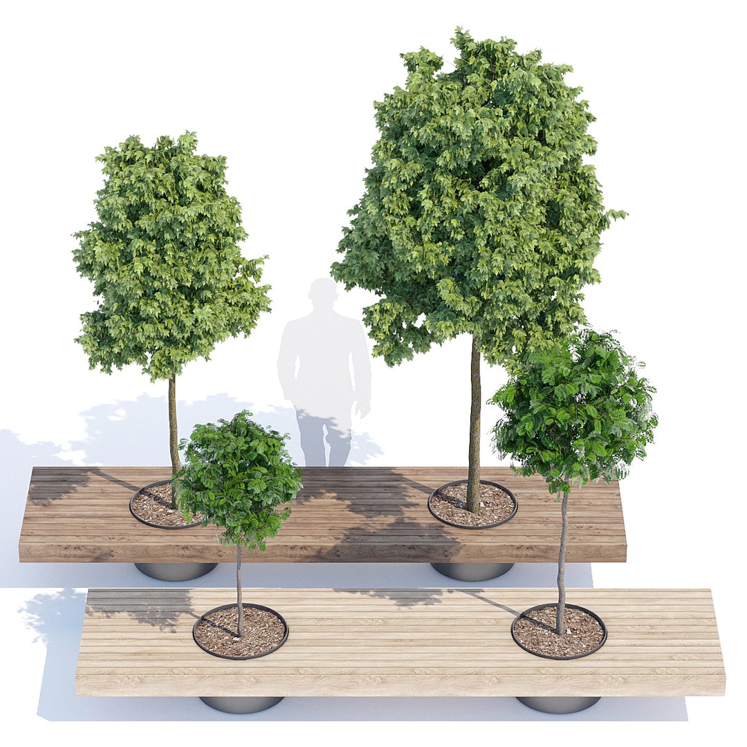 3D tree bench furniture - TurboSquid 1392214