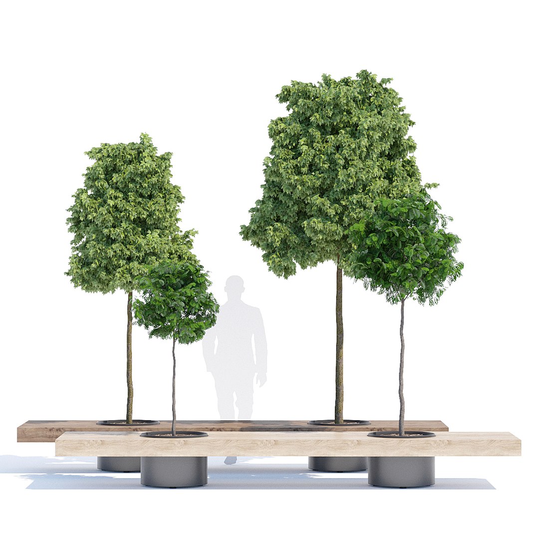 3D tree bench furniture - TurboSquid 1392214