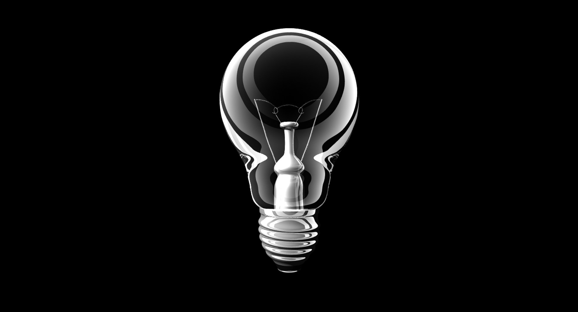 3d classic light bulb model