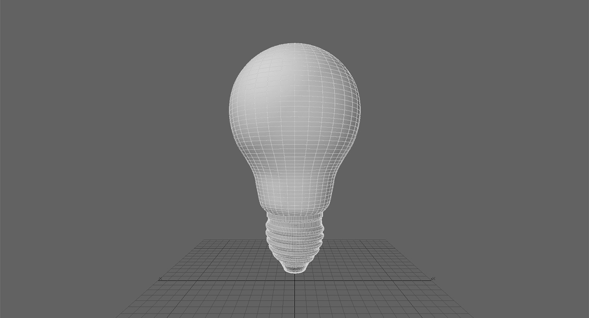 3d classic light bulb model