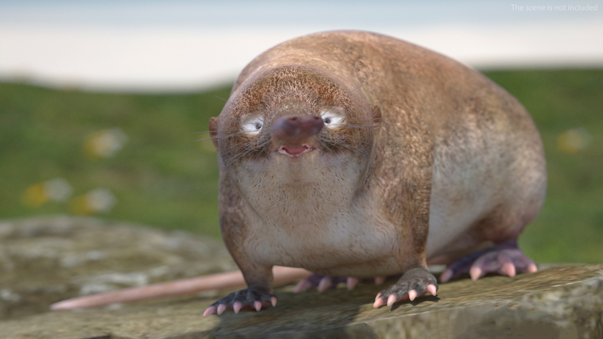 Desmana Moschata Rigged For Maya 3D - TurboSquid 2221235